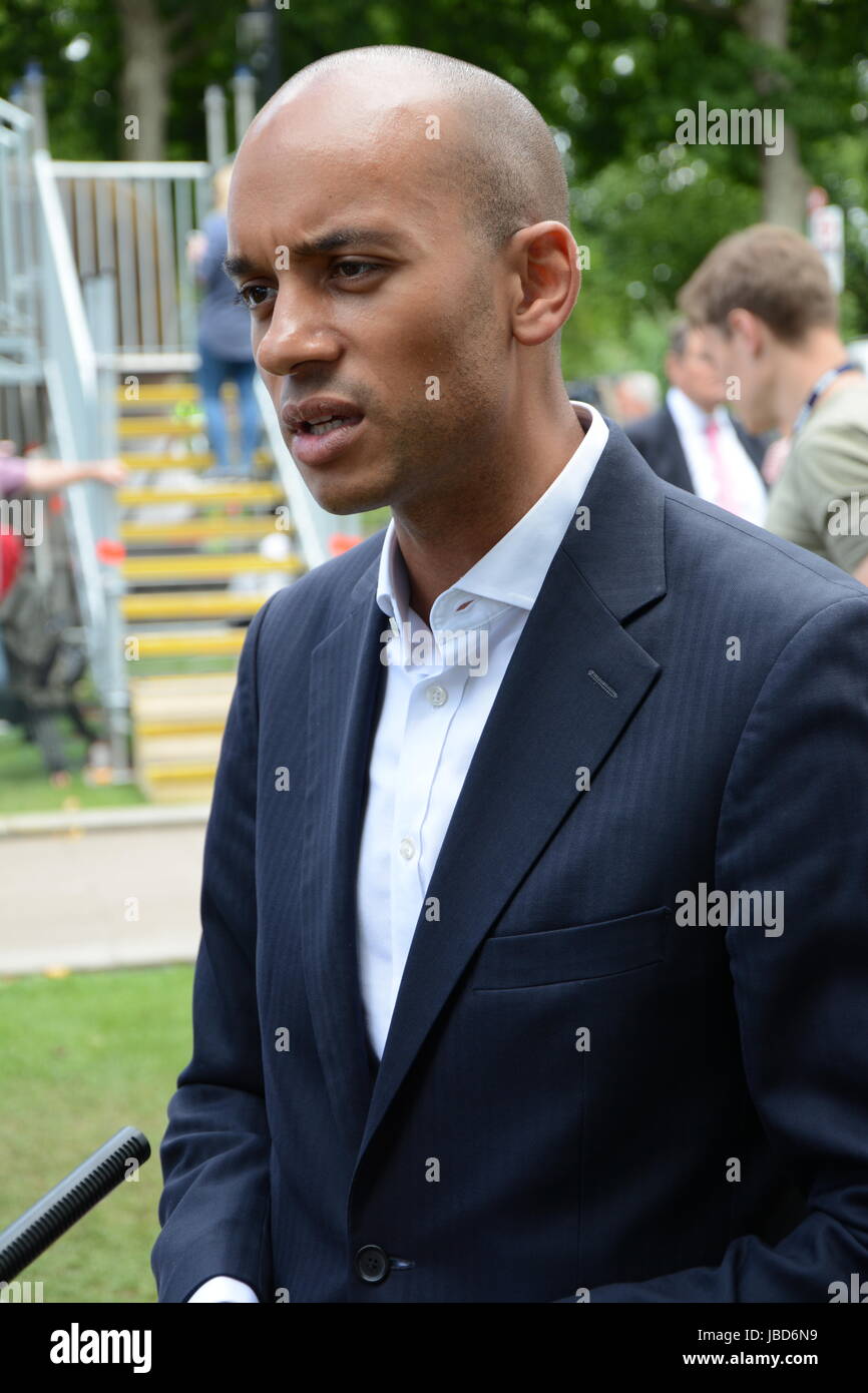 Chuka Umunna MP for Streatham on College Green the day after the ...
