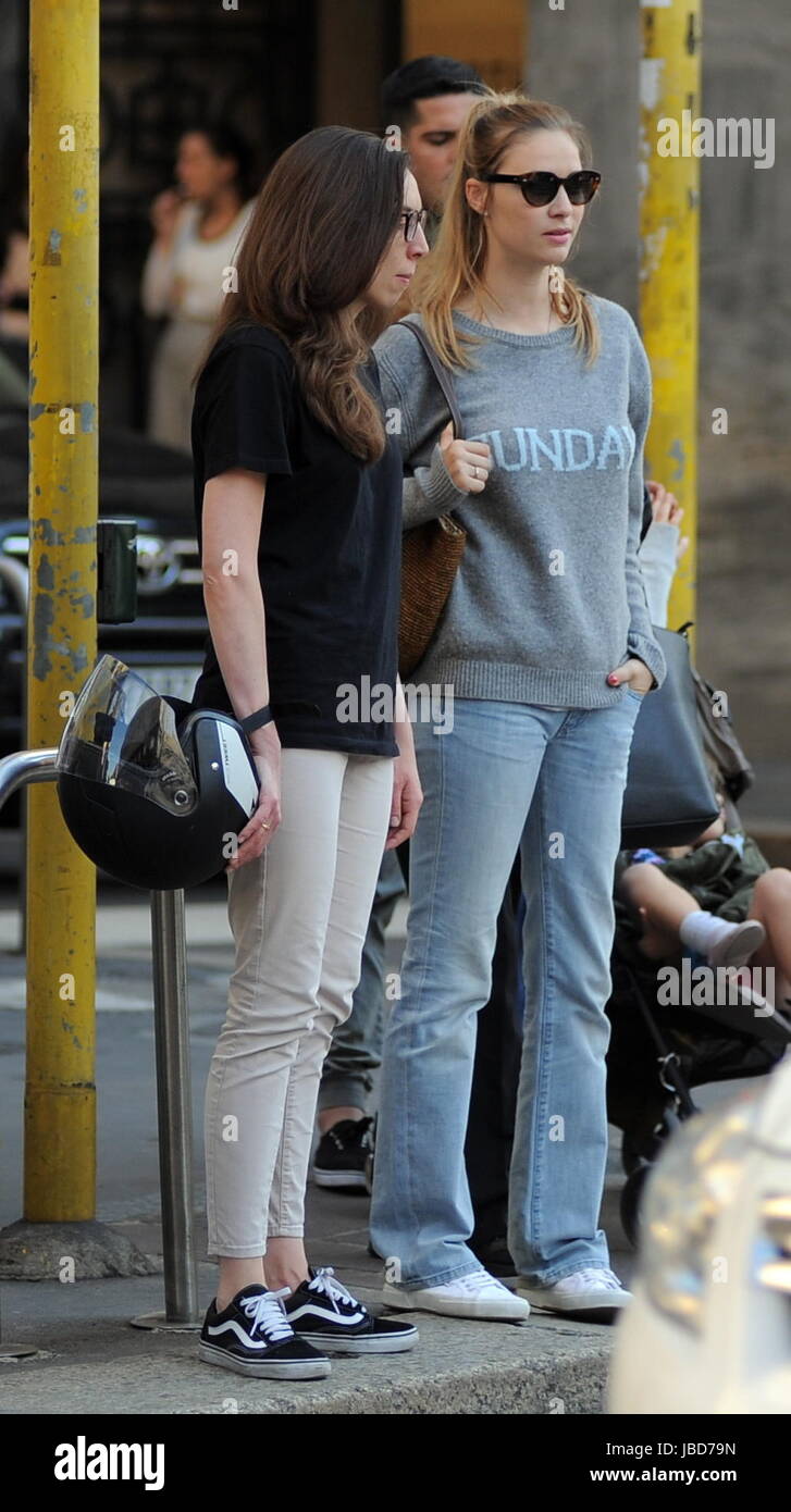 Beatrice Borromeo shopping with a friend in Milan Featuring: Beatrice ...