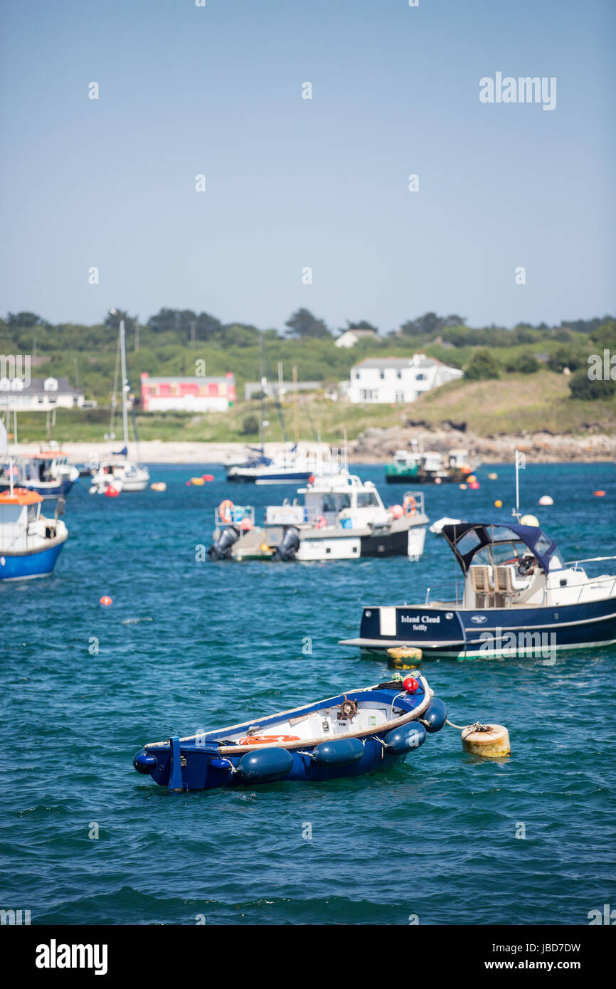 Boats at the Isles of Scilly Stock Photo - Alamy