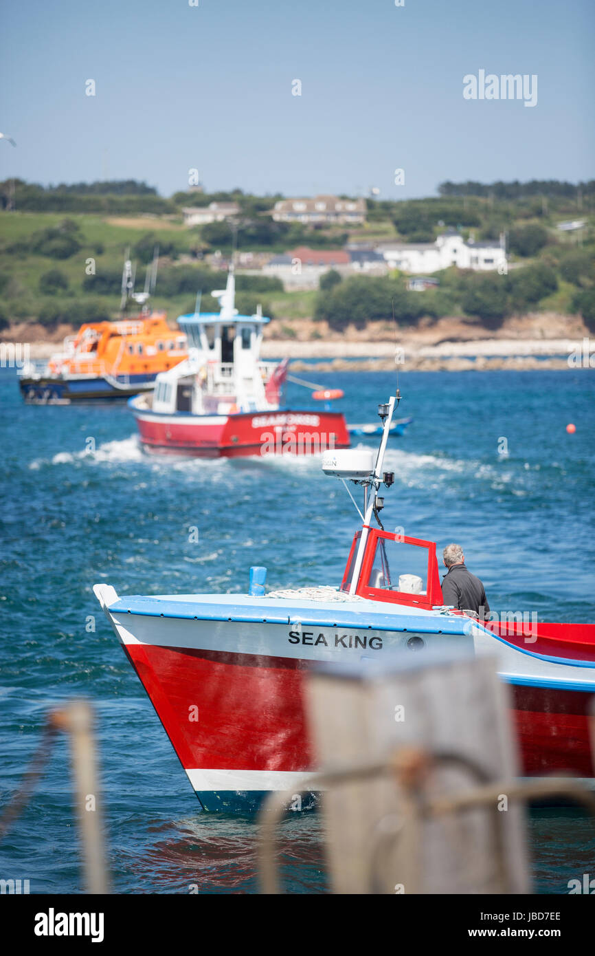 Boats at the Isles of Scilly Stock Photo - Alamy