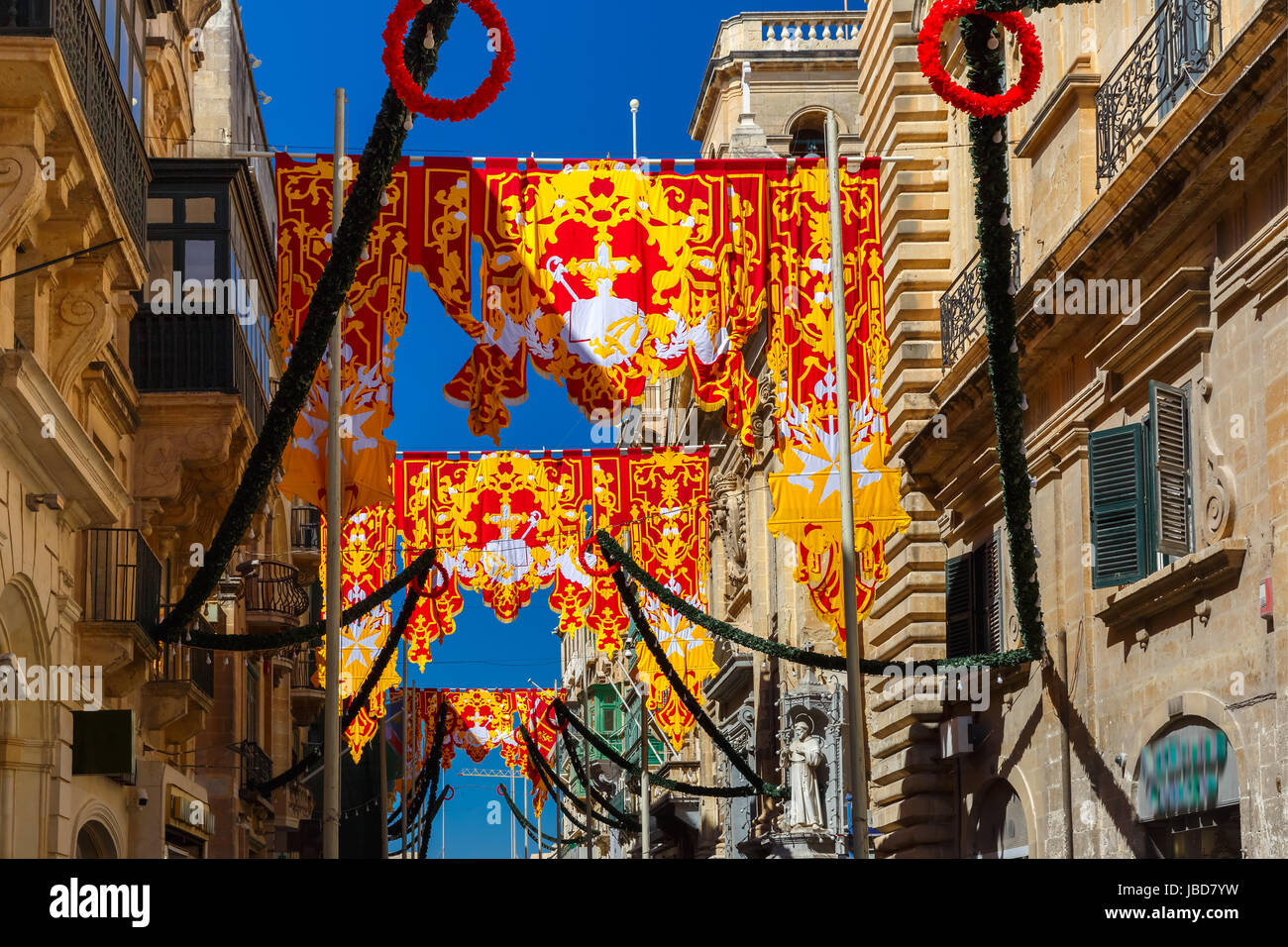 St Augustine Feast of Valletta, Malta Stock Photo - Alamy