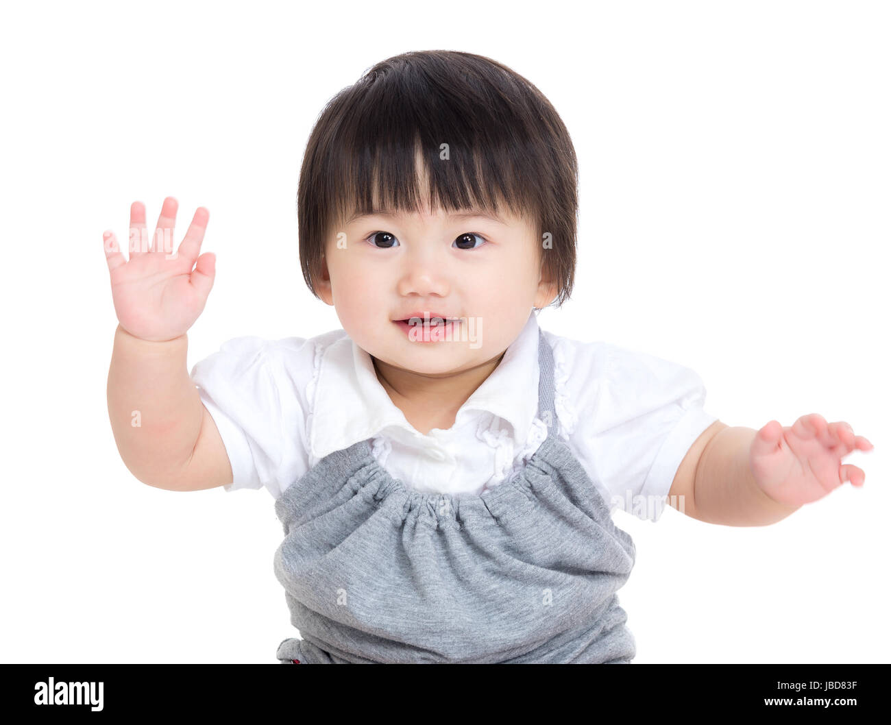 Asian baby girl dance Stock Photo - Alamy