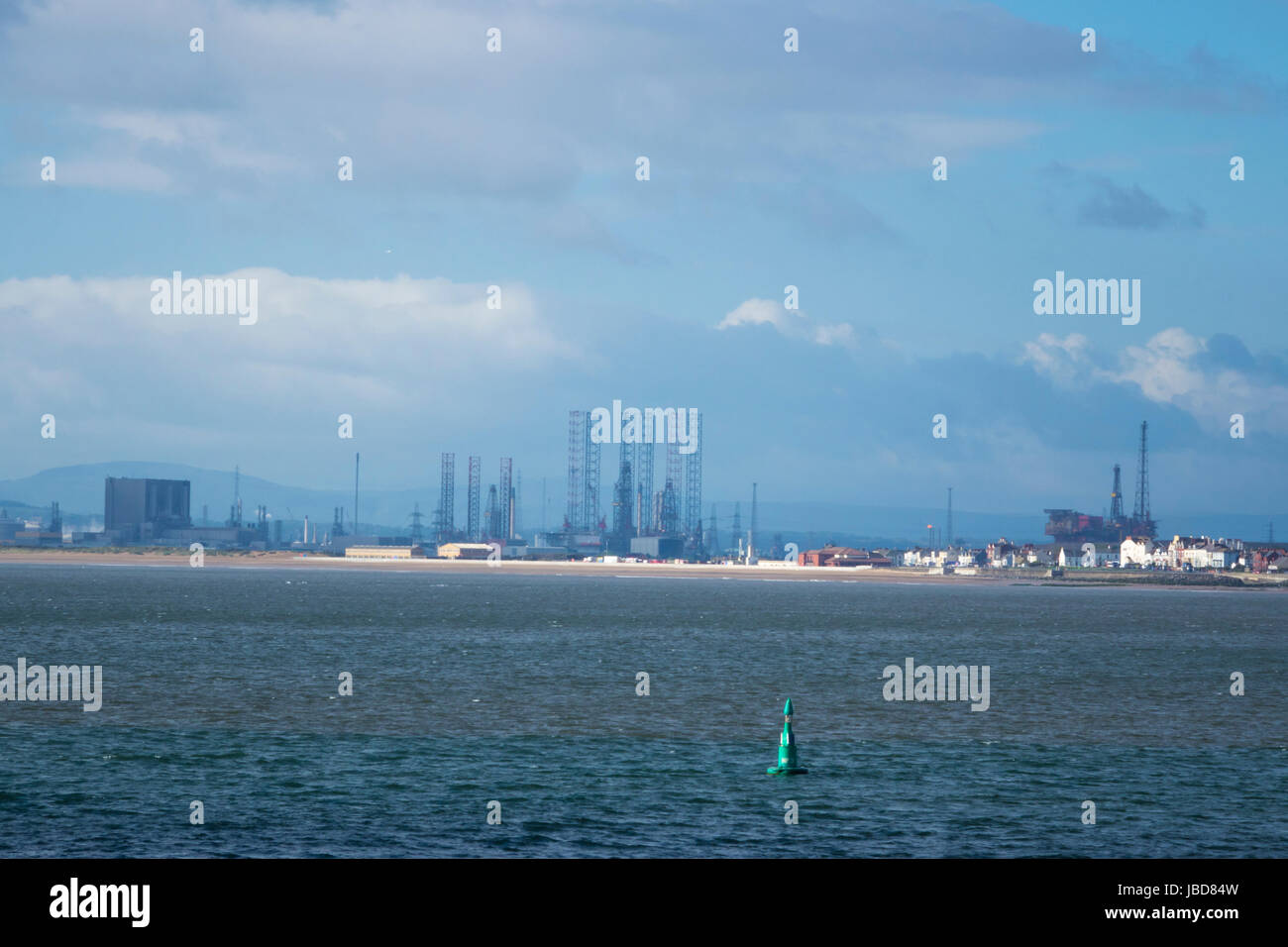 North sea, Harbour, breakwater, Headland, Hartlepool Bay, County Durham ...