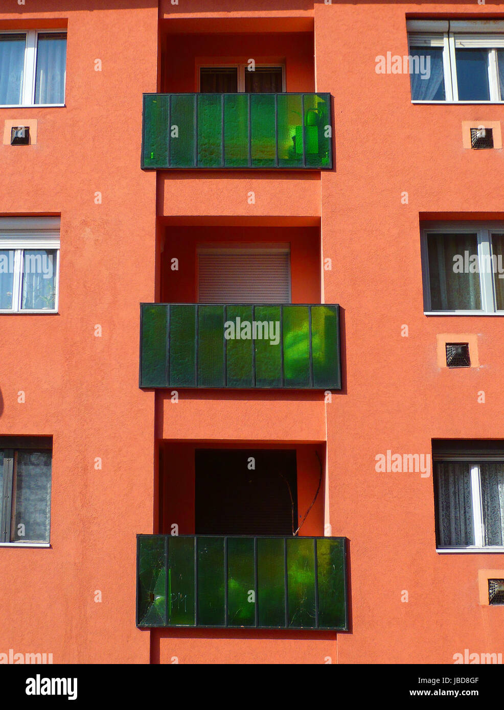 Colorful public housing balconies hi-res stock photography and images ...
