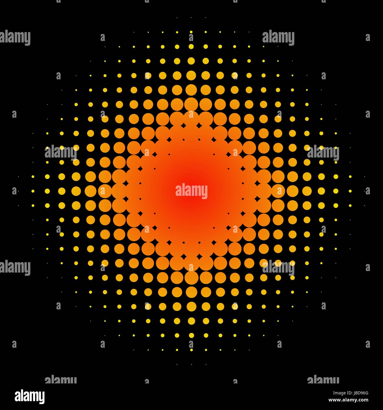 round pattern with gradient from red and yellow circles Stock Photo - Alamy