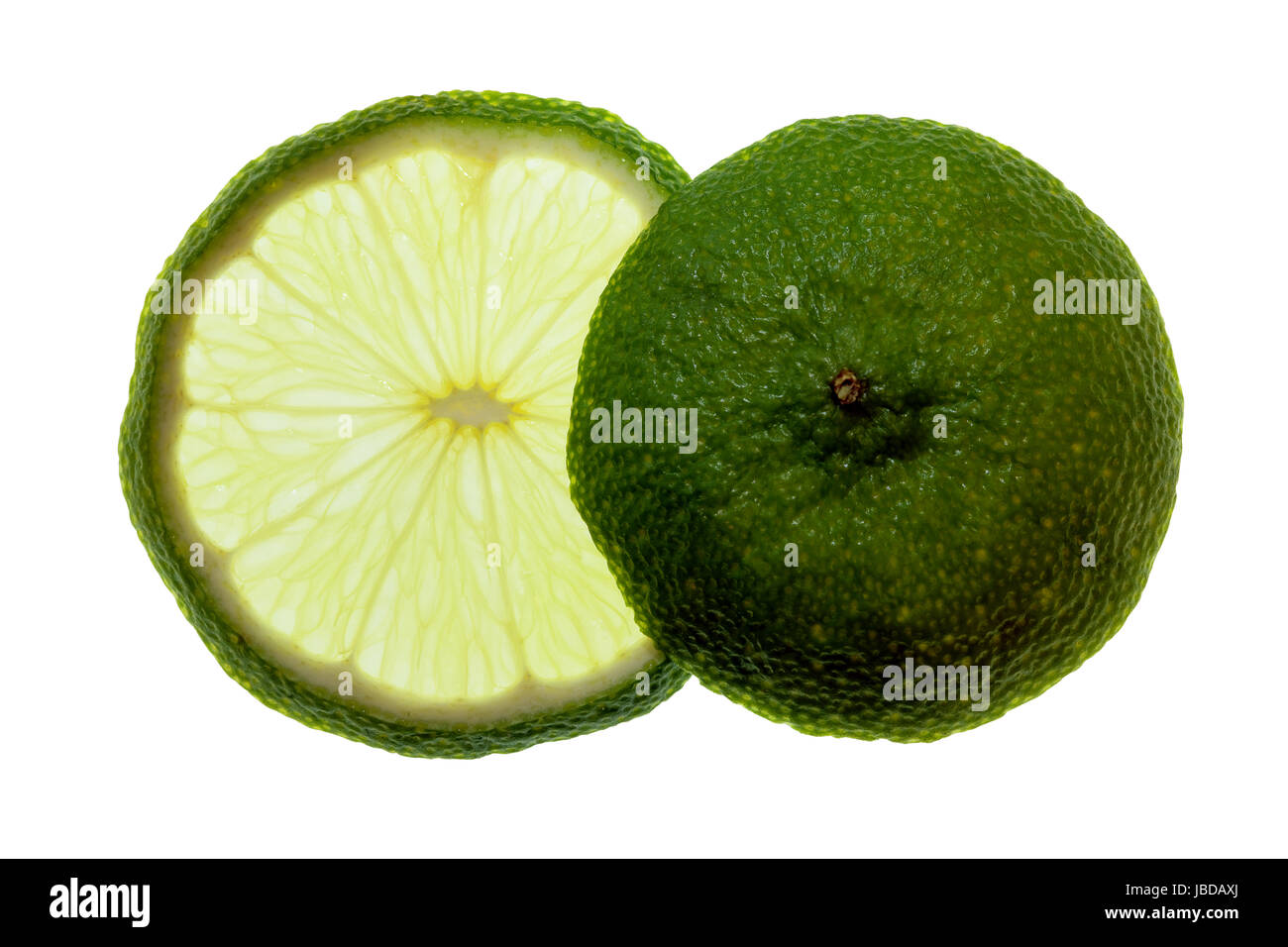 isolated slice and end of lemon Stock Photo - Alamy