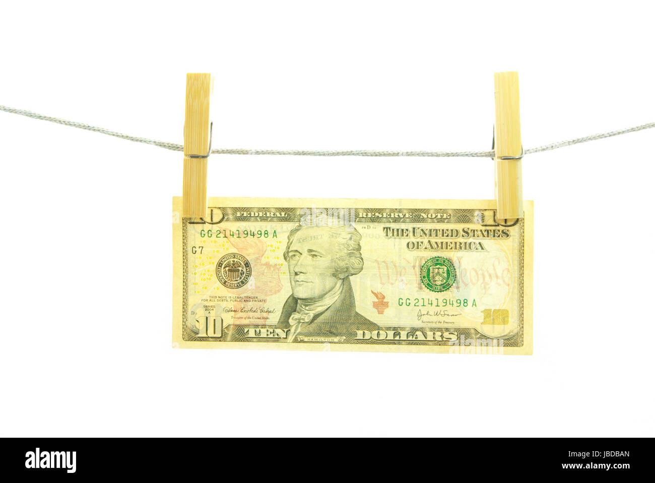 Dollar Banknote Hanging On A Rope High Resolution Stock Photography and ...