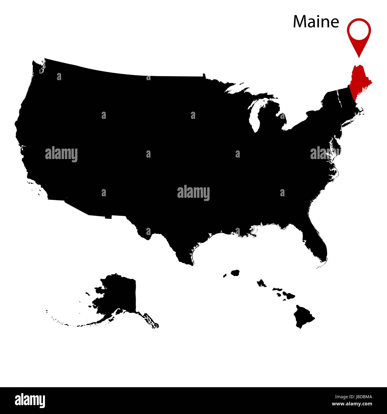 America map vector icon Stock Vector Images - Alamy