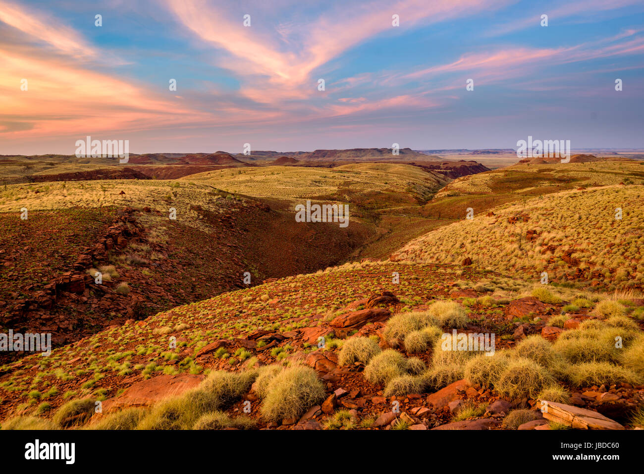 View over Millstream Chichester National Park from the top of mount ...