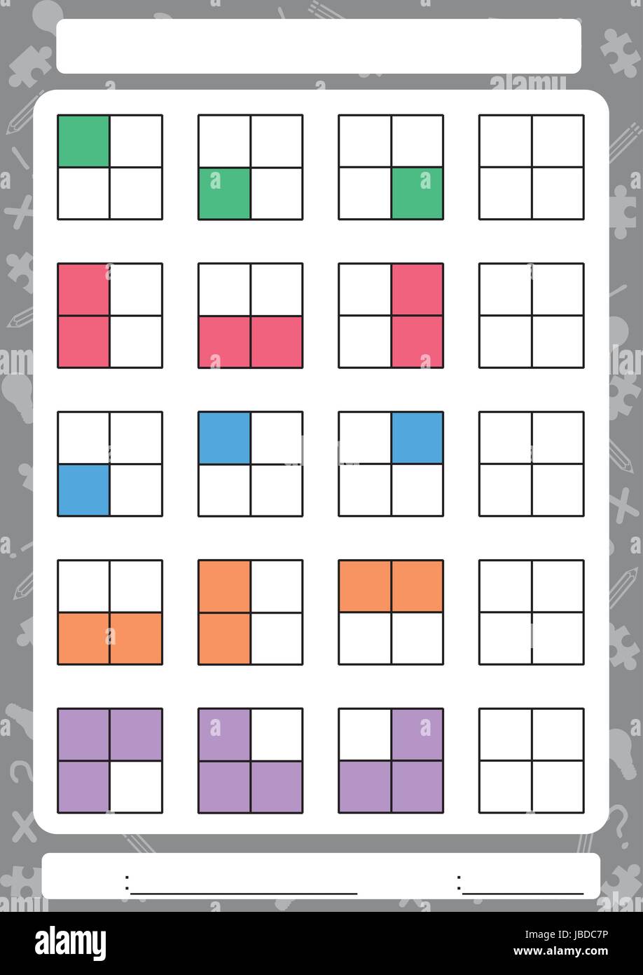 Complete the next pattern, Worksheet for children Stock Vector Image ...