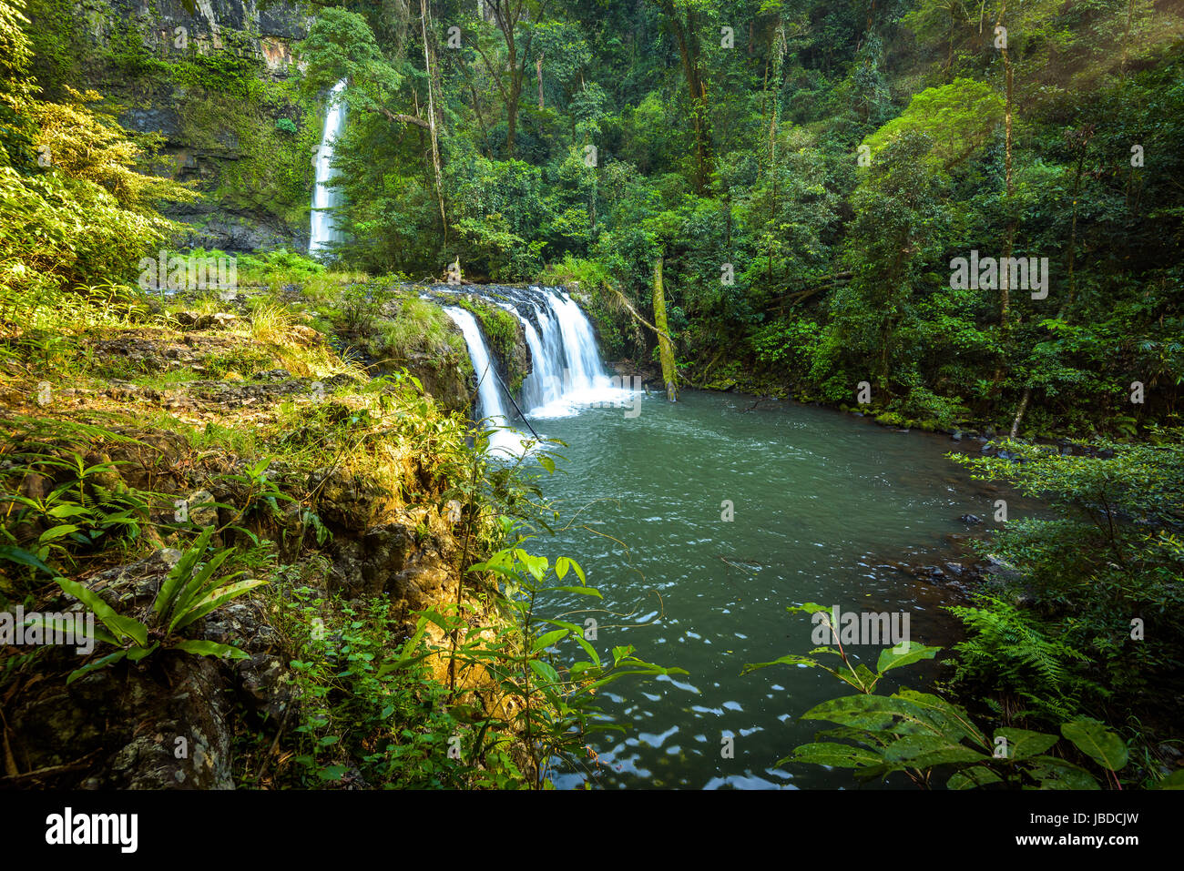 Nandroya Falls at Wooroonooran National Park, Queensland Stock Photo ...