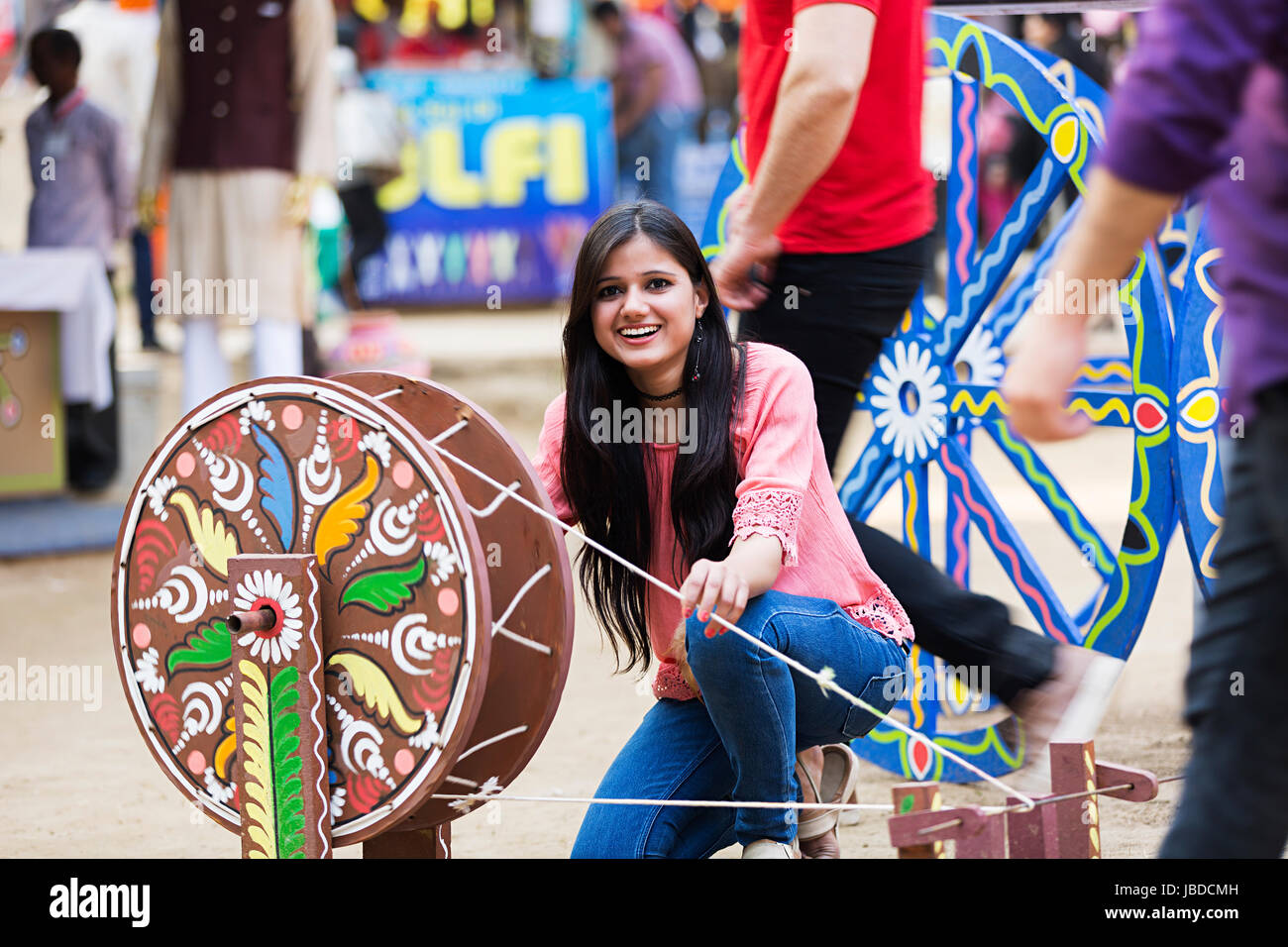 Indian spinning wheel hi-res stock photography and images - Alamy
