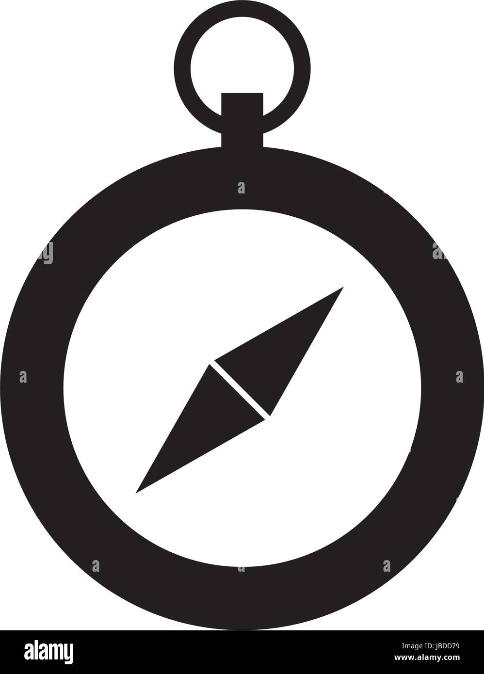 black icon cute compass Stock Vector Image & Art - Alamy