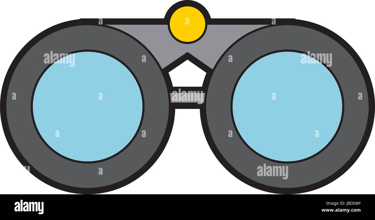 cute grey binoculars cartoon Stock Vector Image & Art - Alamy