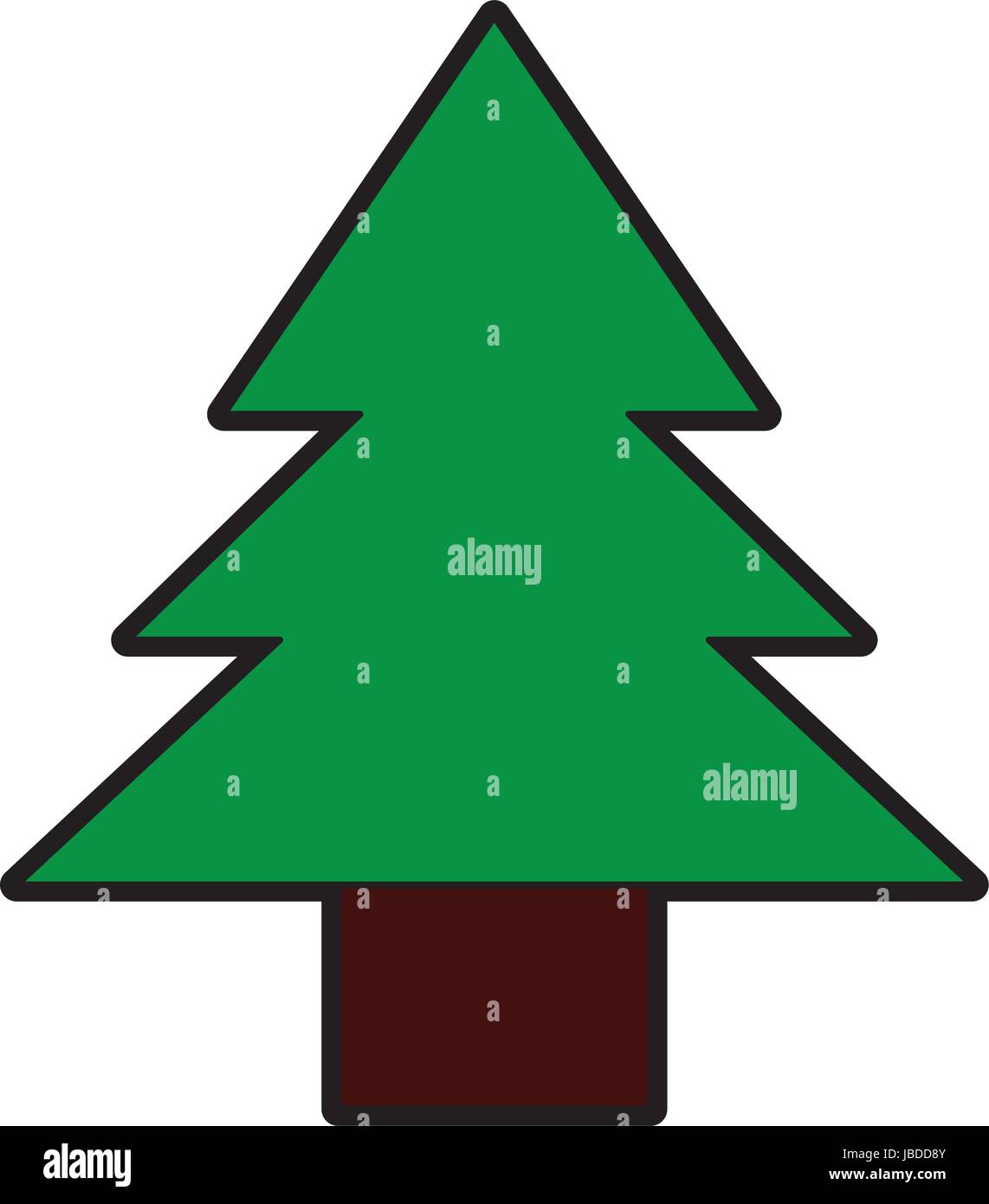 cute green tree cartoon Stock Vector Image & Art - Alamy