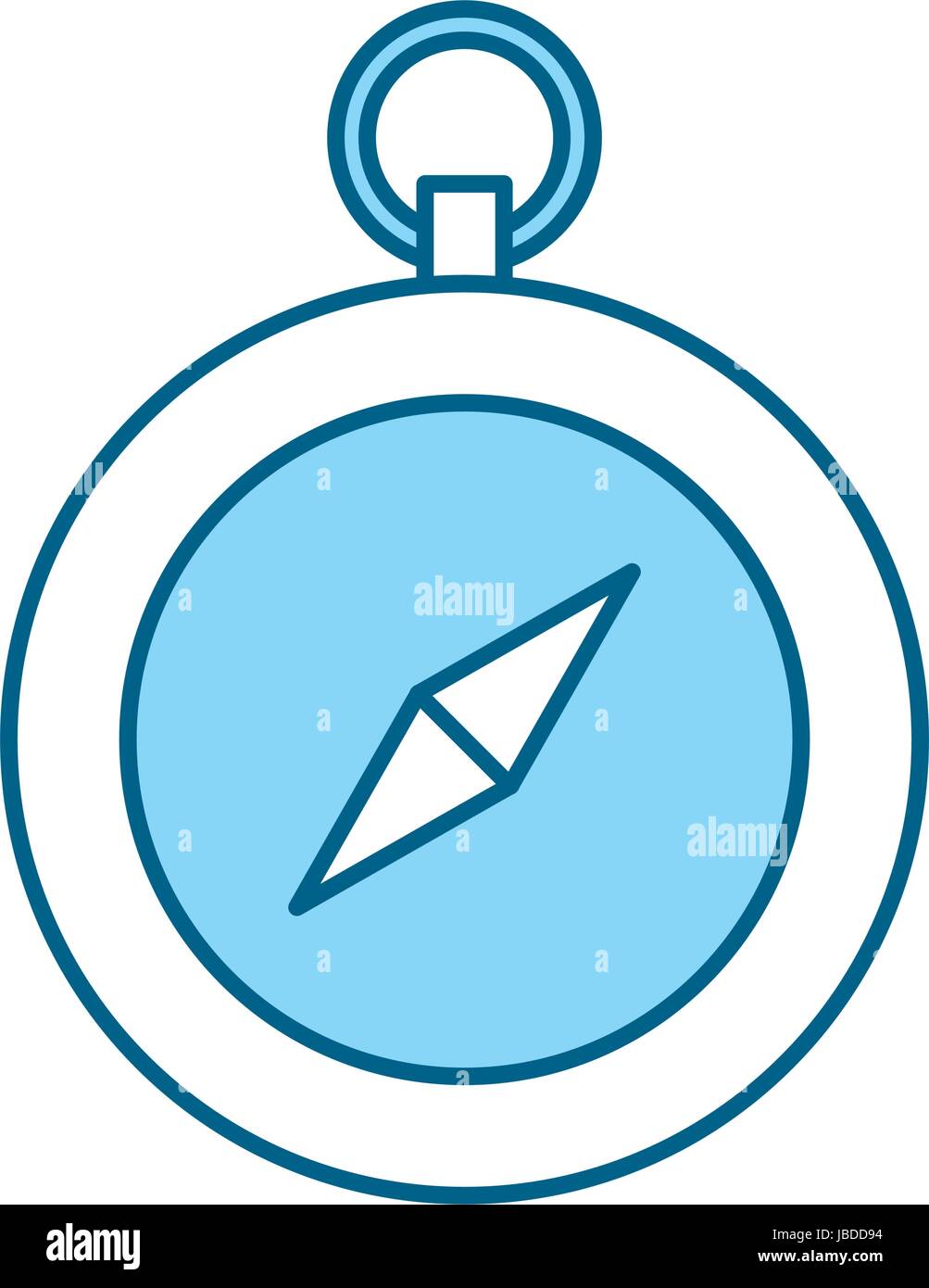 cute blue compass cartoon Stock Vector Image & Art - Alamy