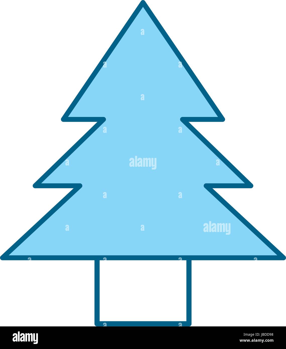cute blue tree cartoon Stock Vector Image & Art - Alamy