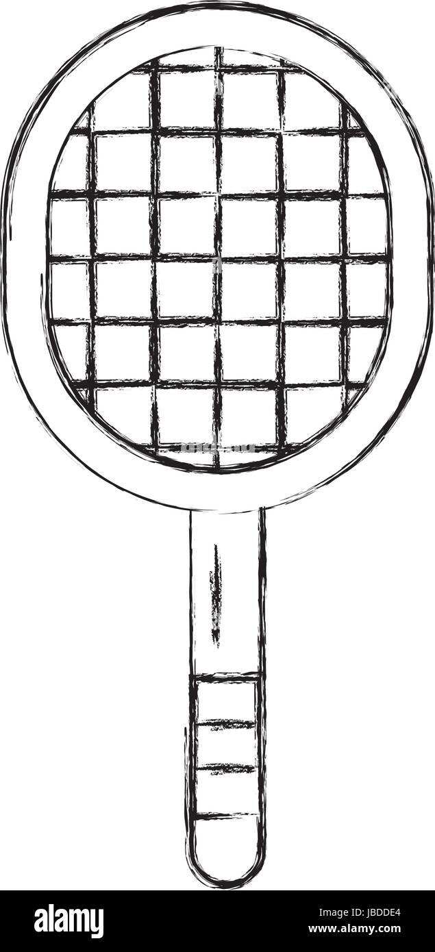 sketch draw sport racket cartoon Stock Vector Image & Art - Alamy