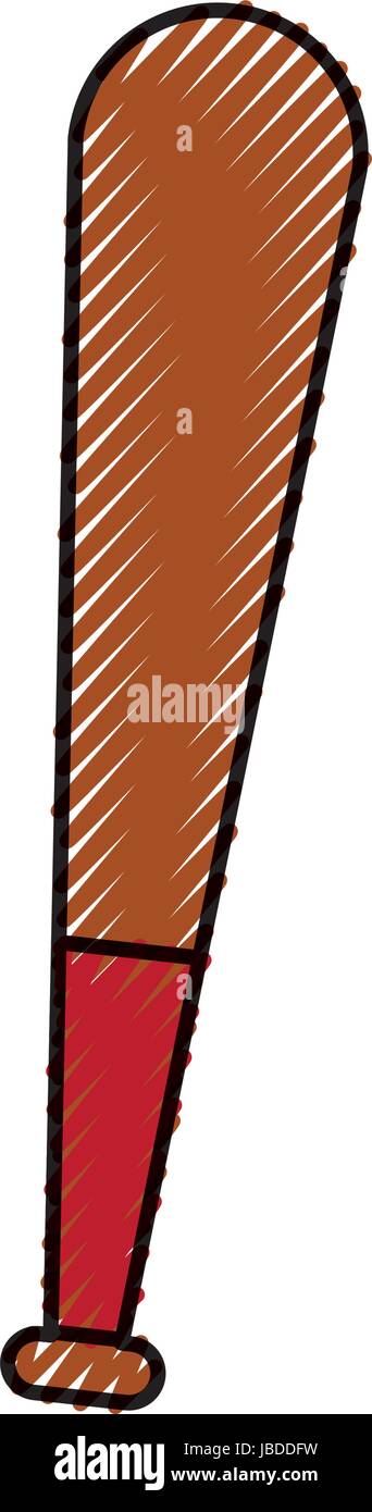 scribble cute baseball bat cartoon Stock Vector Image & Art - Alamy