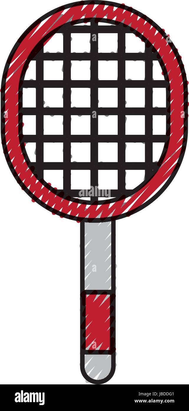 scribble sport racket cartoon Stock Vector Image & Art - Alamy