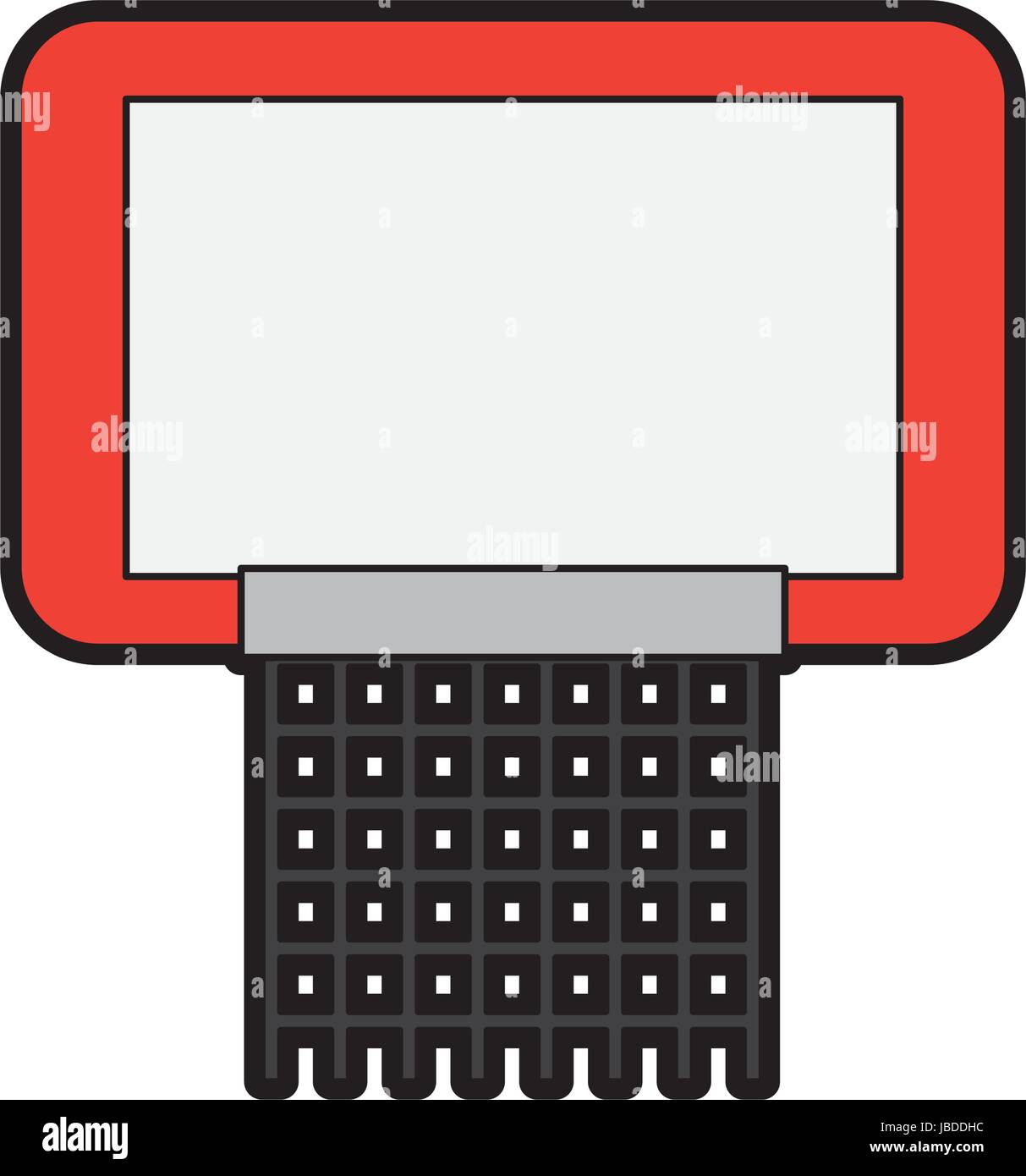 red basketball hoop Stock Vector Image & Art - Alamy