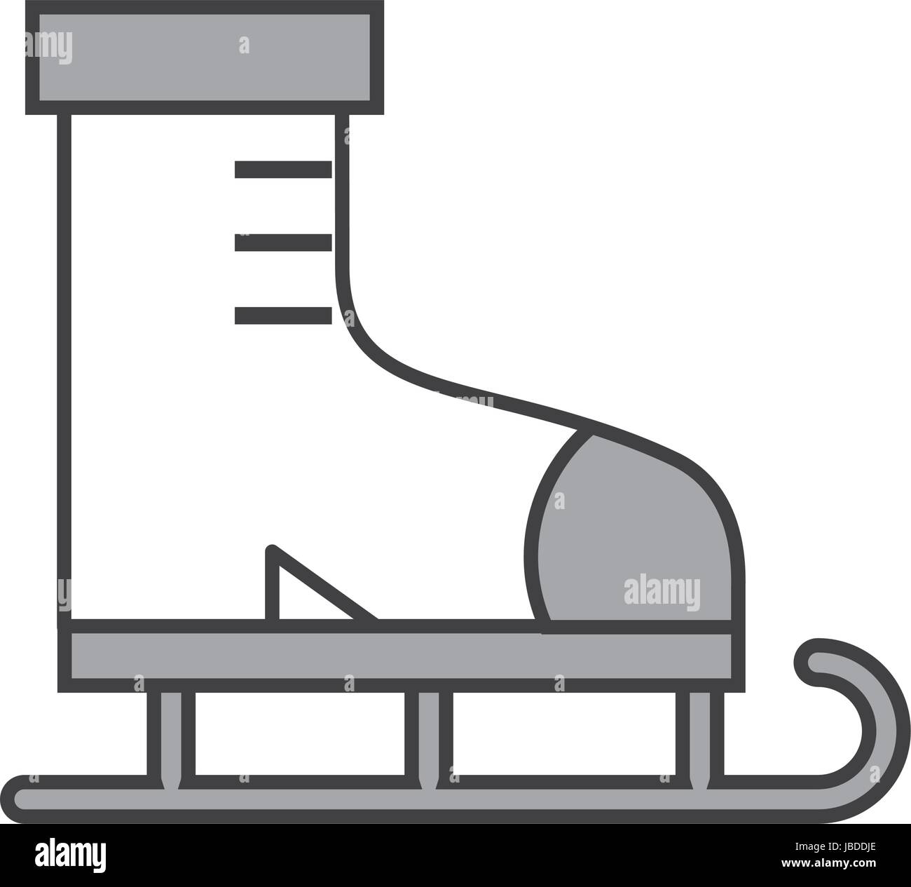 grey ice skate cartoon Stock Vector Image & Art - Alamy