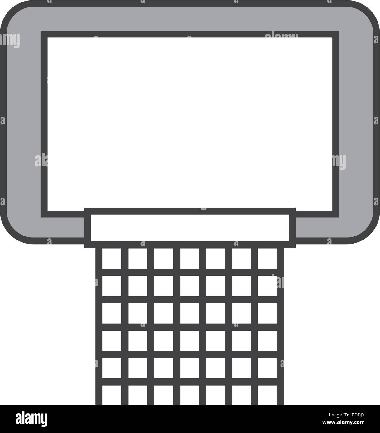 grey basketball hoop Stock Vector Image & Art - Alamy