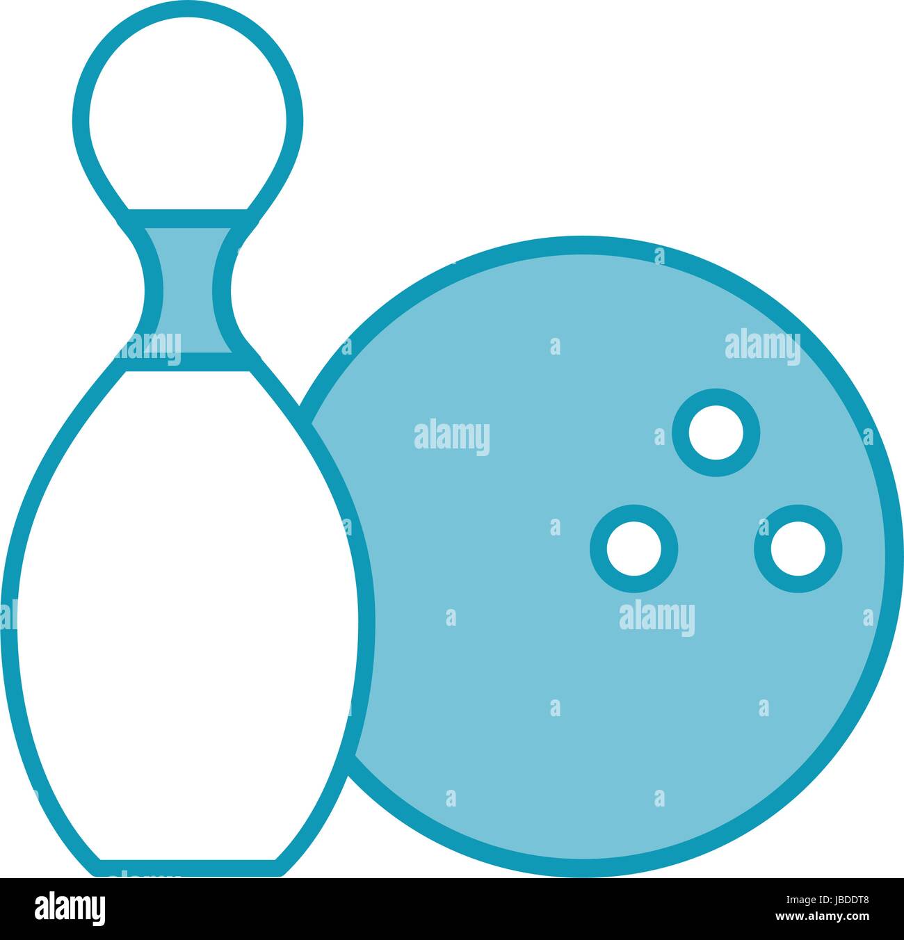 Cartoon ten pin bowling skittle Stock Vector Images - Alamy