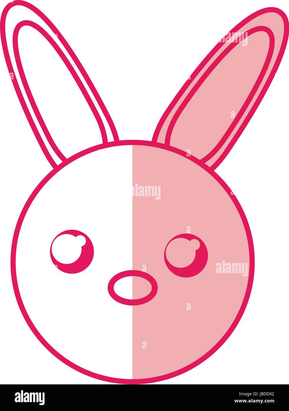 shadow rabbit face cartoon Stock Vector Image & Art - Alamy