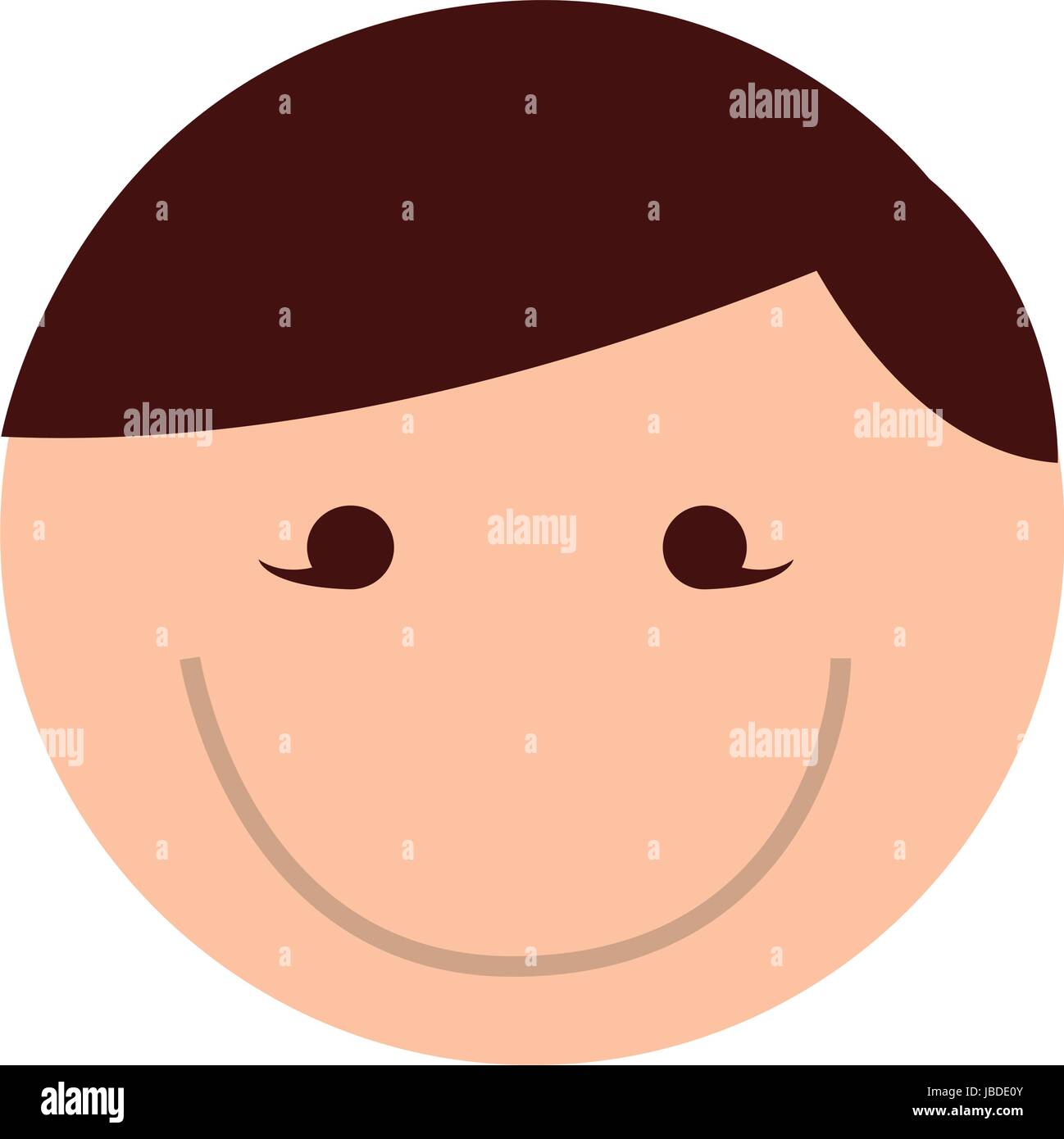cute round man face cartoon Stock Vector Image & Art - Alamy