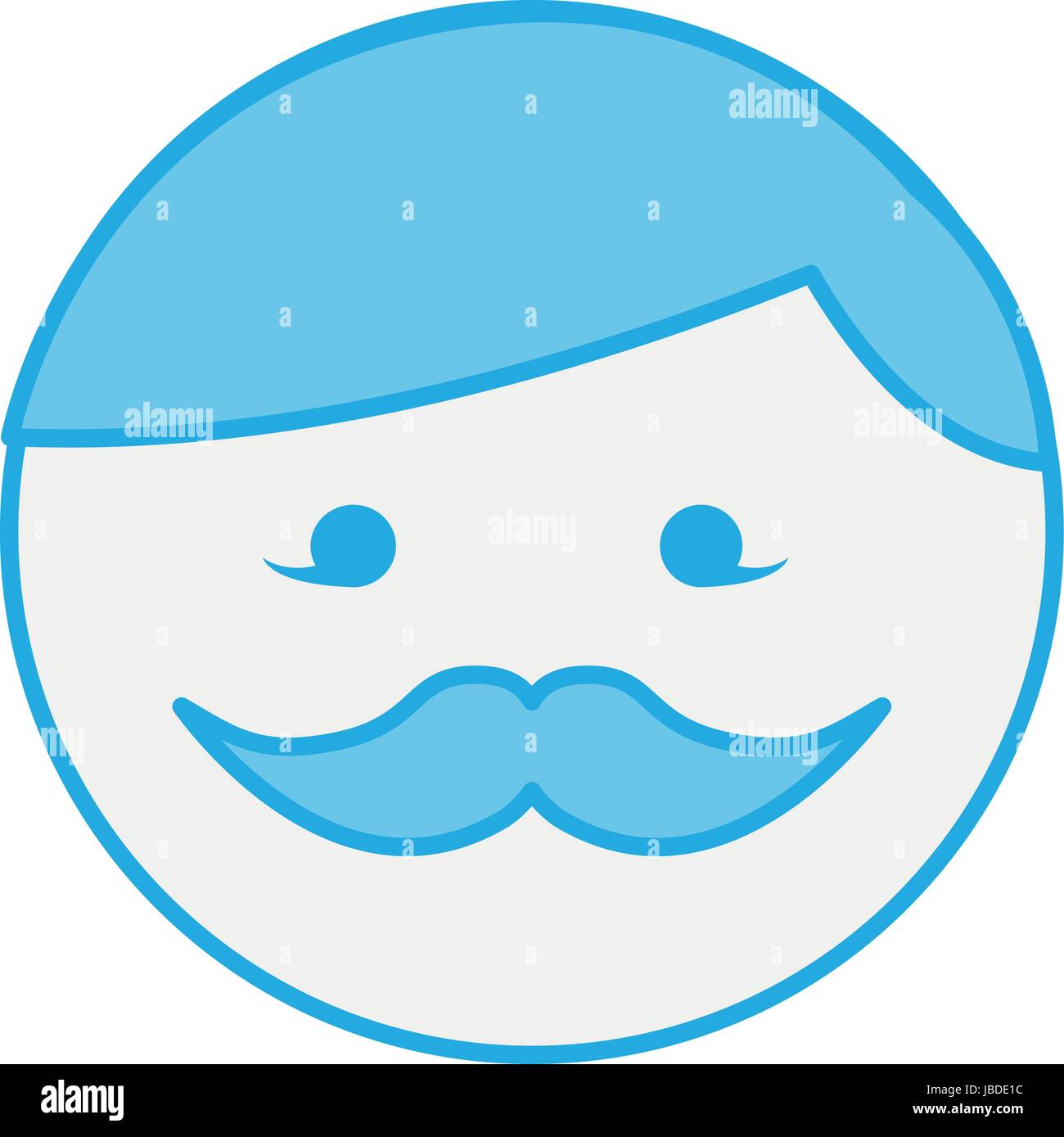 Girl With Moustache Stock Vector Images - Alamy