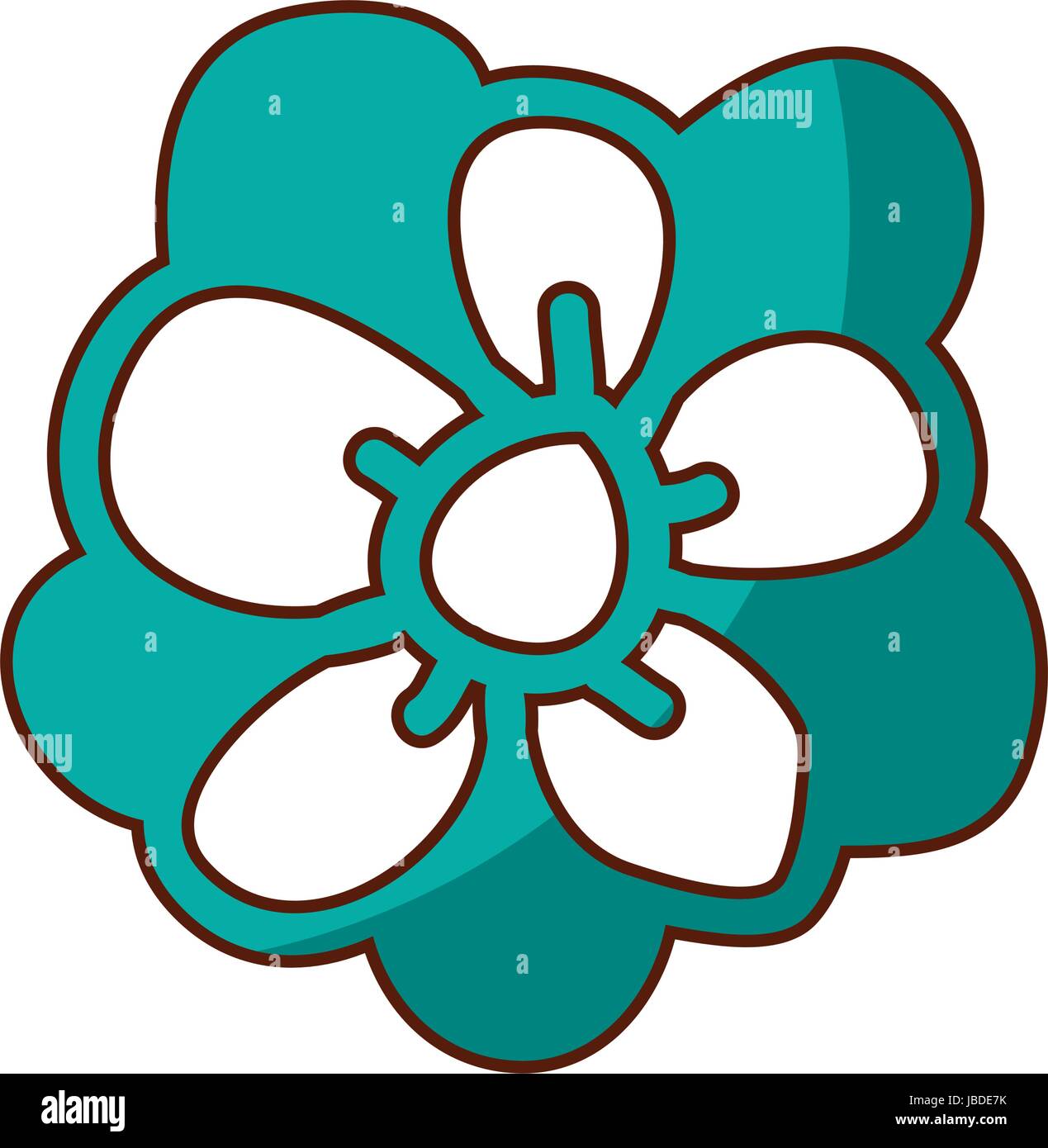 shadow flower cartoon vector Stock Vector Image & Art - Alamy