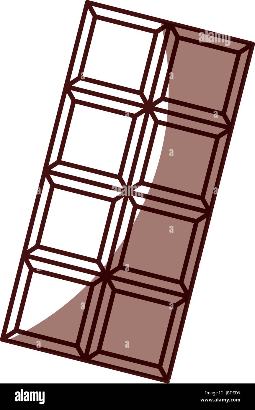 shadow chocolate bar cartoon Stock Vector Image & Art - Alamy