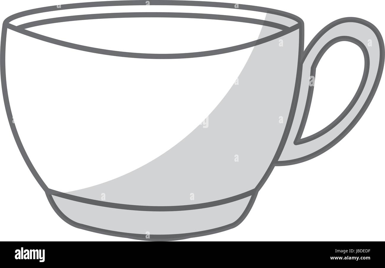 shadow coffee cup cartoon Stock Vector Image & Art - Alamy