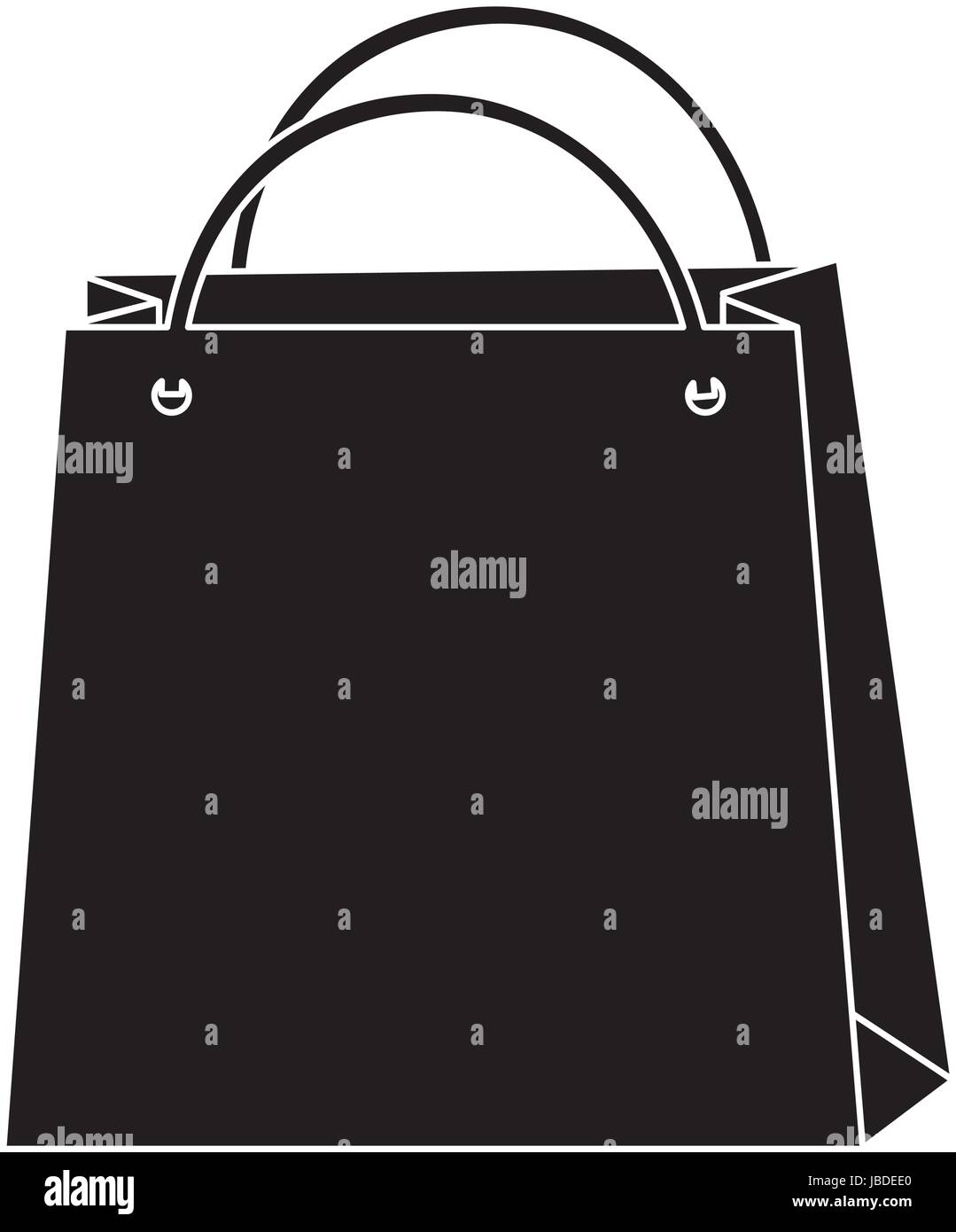 black icon shopping bag cartoon Stock Vector Image & Art - Alamy