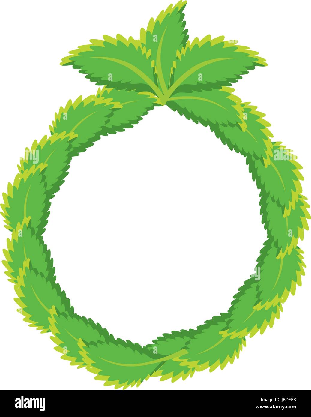 decorative frame with leaves Stock Vector Image & Art - Alamy