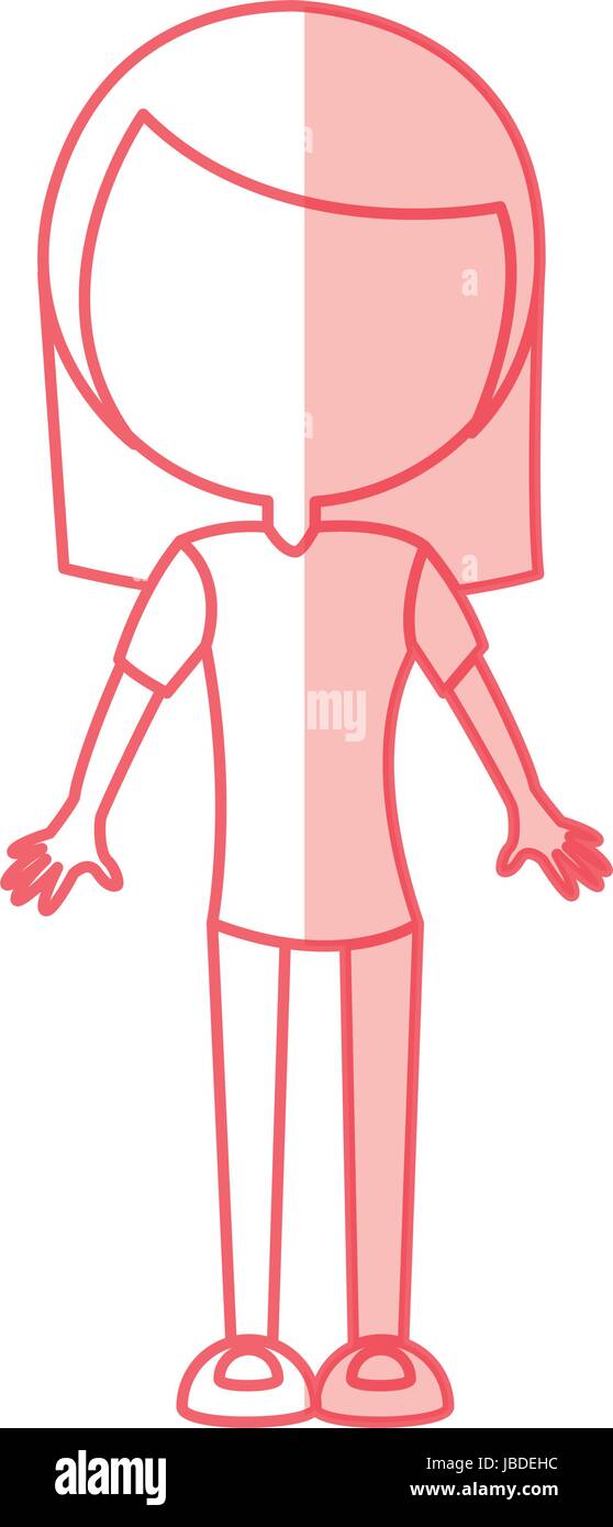 shadow women body cartoon Stock Vector Image & Art - Alamy