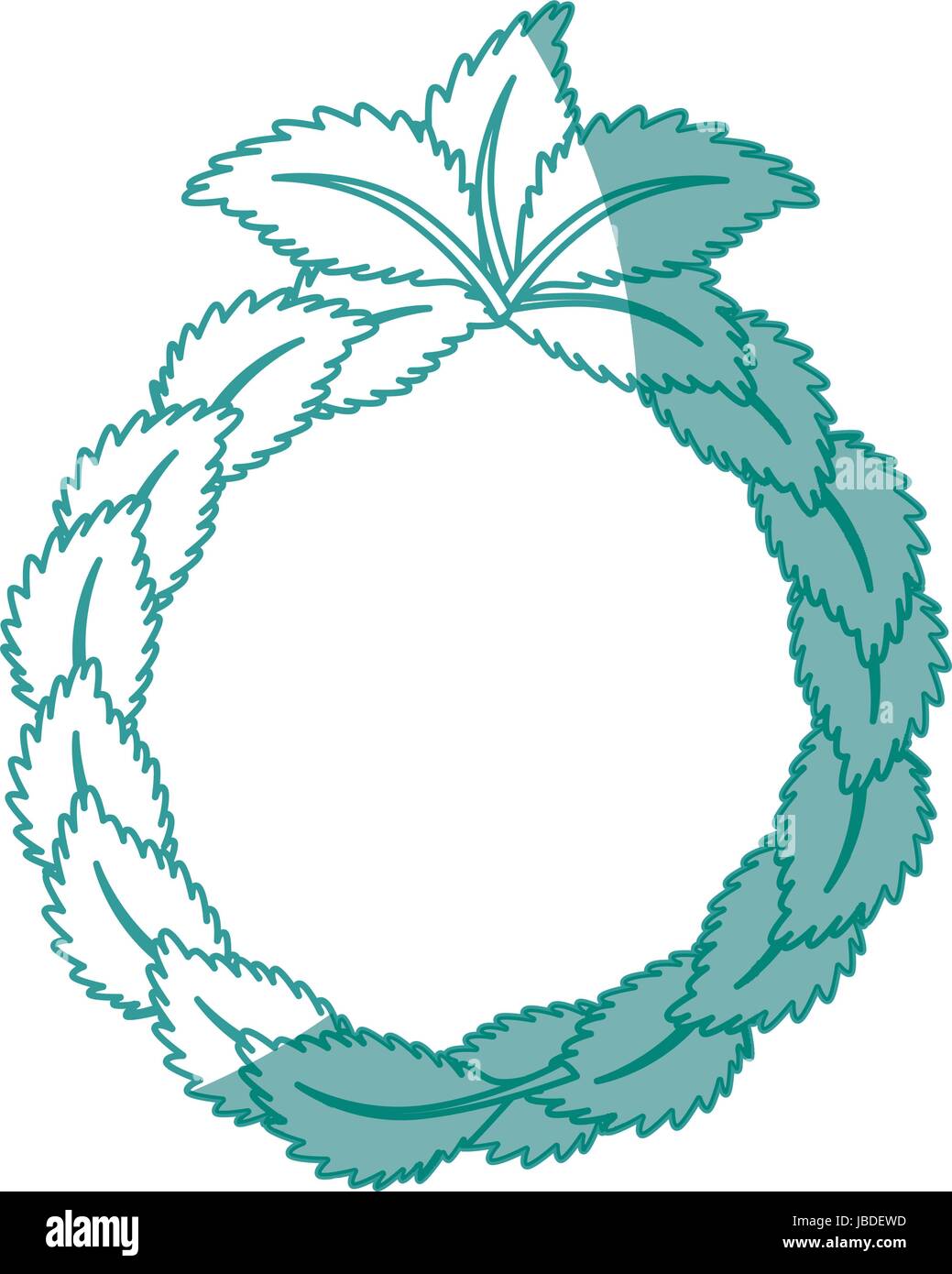 decorative frame with leaves Stock Vector Image & Art - Alamy