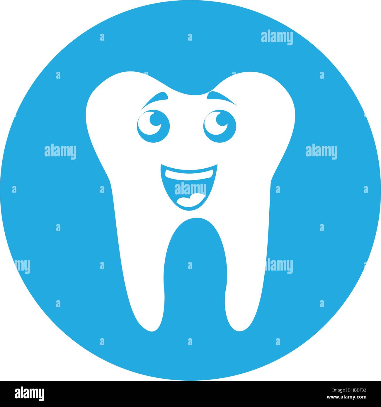 round icon tooth cartoon Stock Vector Image & Art - Alamy