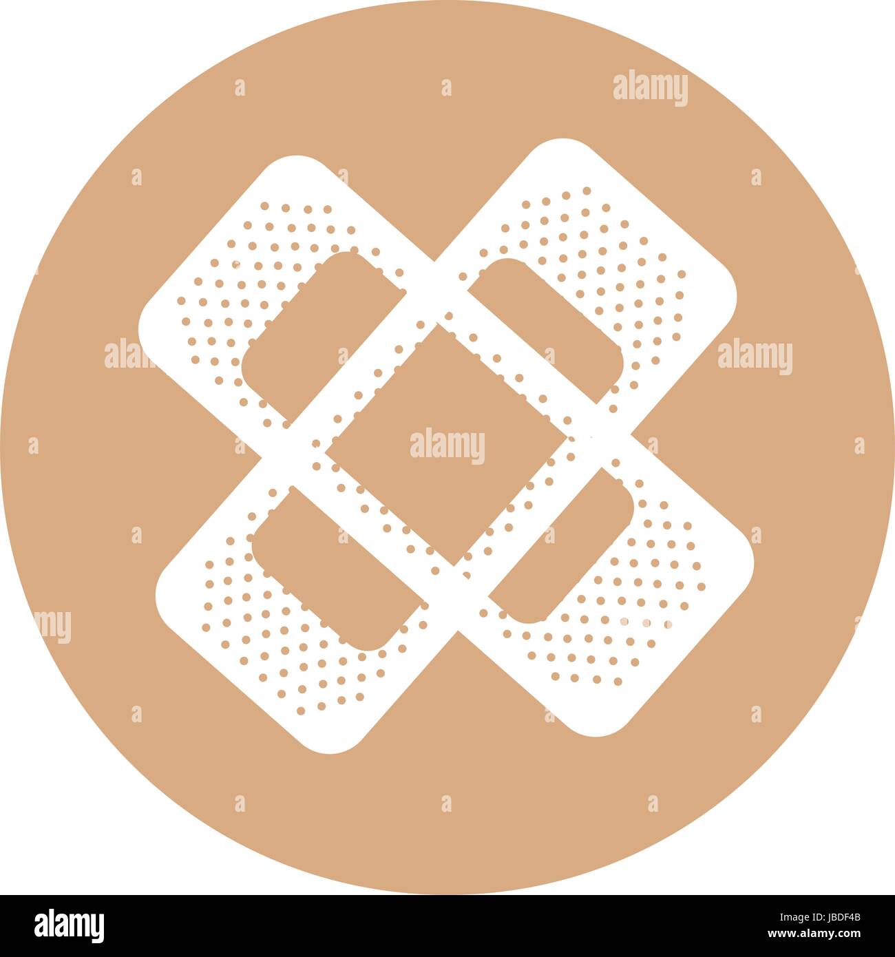 round icon bandage plaster cartoon Stock Vector Image & Art - Alamy
