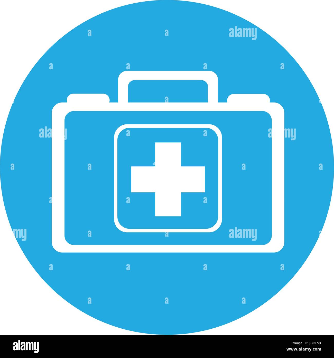First aid round blue Stock Vector Images - Alamy