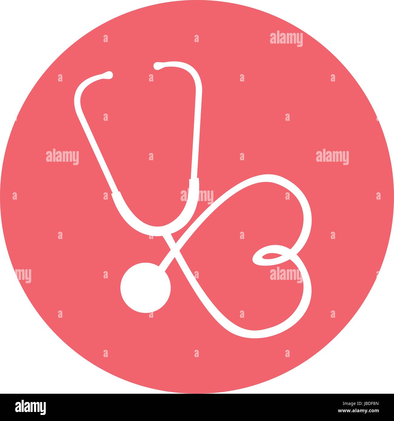 round icon stethoscope cartoon Stock Vector Image & Art - Alamy