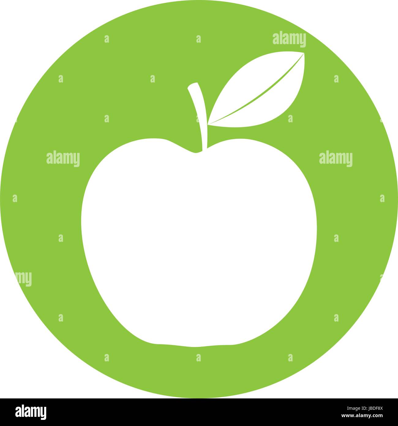 round icon apple cartoon Stock Vector Image & Art - Alamy
