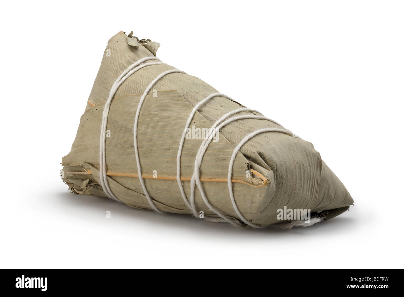 Chinese Sticky Rice Dumplings Isolated On White Background with ...