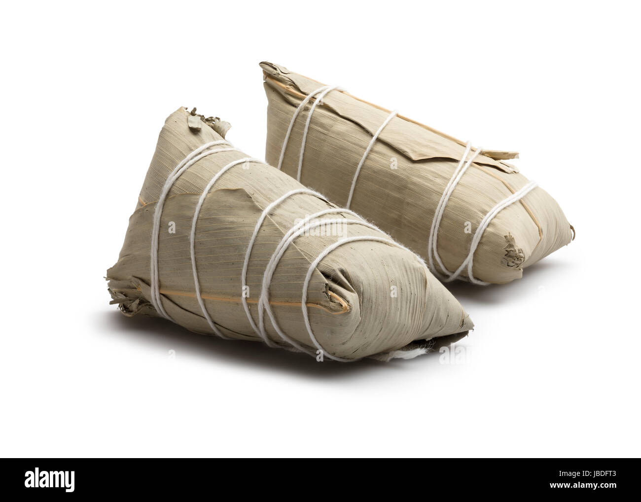 Chinese Sticky Rice Dumplings Isolated On White Background with ...