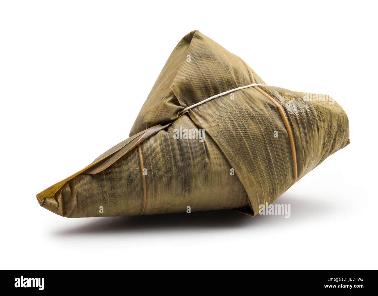 Chinese Sticky Rice Dumplings Isolated On White Background with ...