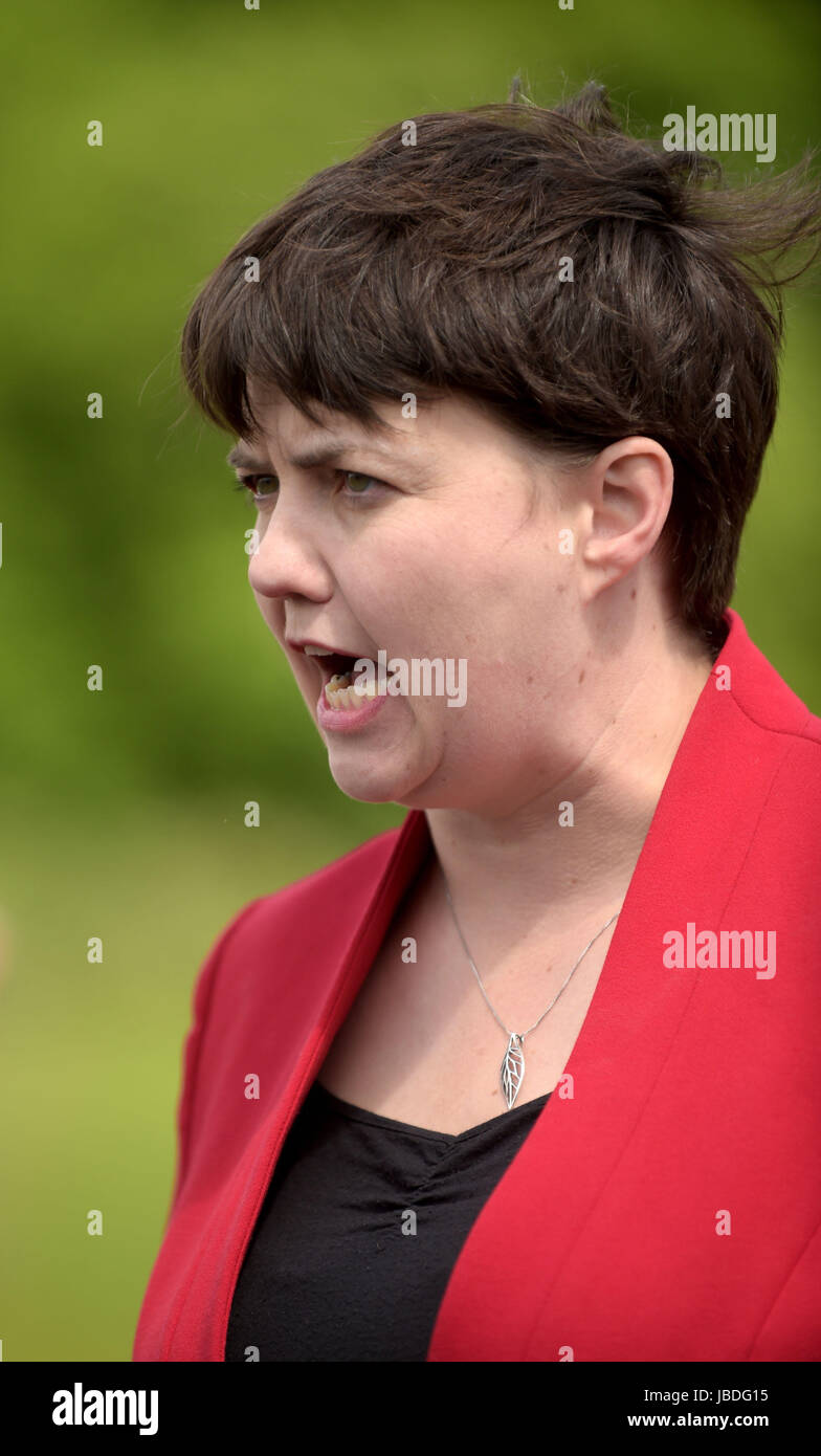 Scottish Conservative leader Ruth Davidson at a photo call with the ...