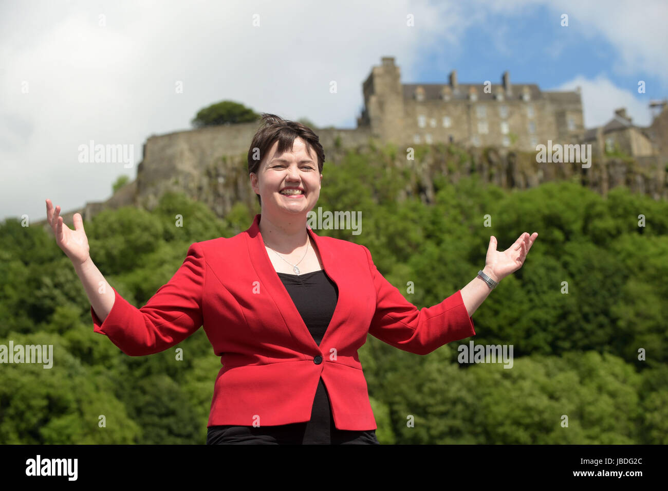 Scottish Conservative leader Ruth Davidson at a photo call with the ...