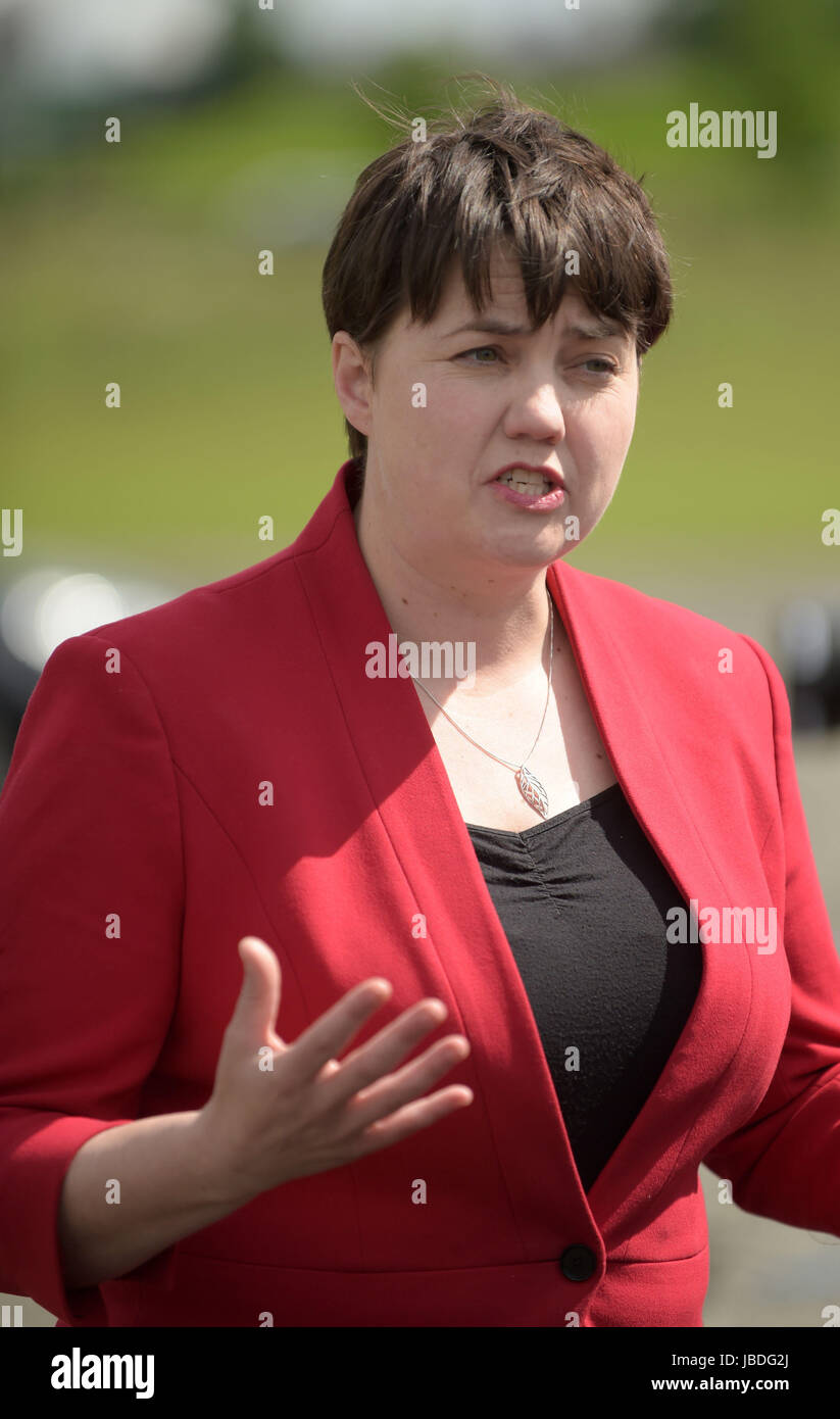 Scottish Conservative leader Ruth Davidson at a photo call with the ...