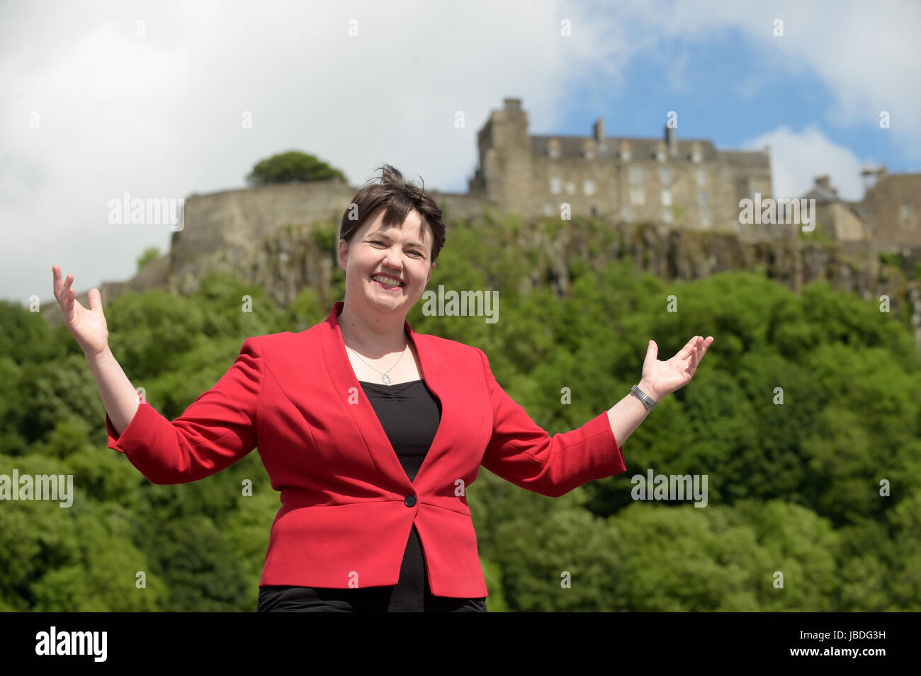 Scottish Conservative leader Ruth Davidson at a photo call with the ...